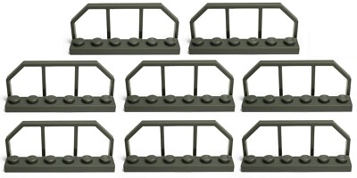 LEGO DARK GREY fence barrier 1x6 (pack of 8) police bars city road ...