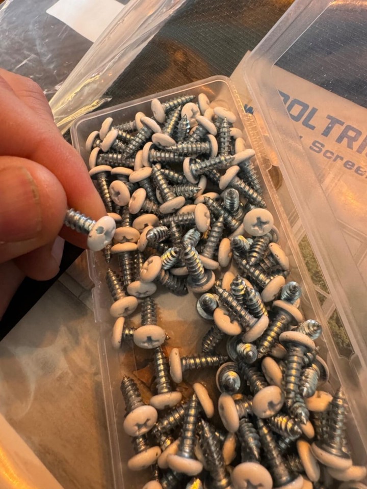 120Pcs White Wood Screws #8 x 1" Stainless Steel White Pan Head Screws ...