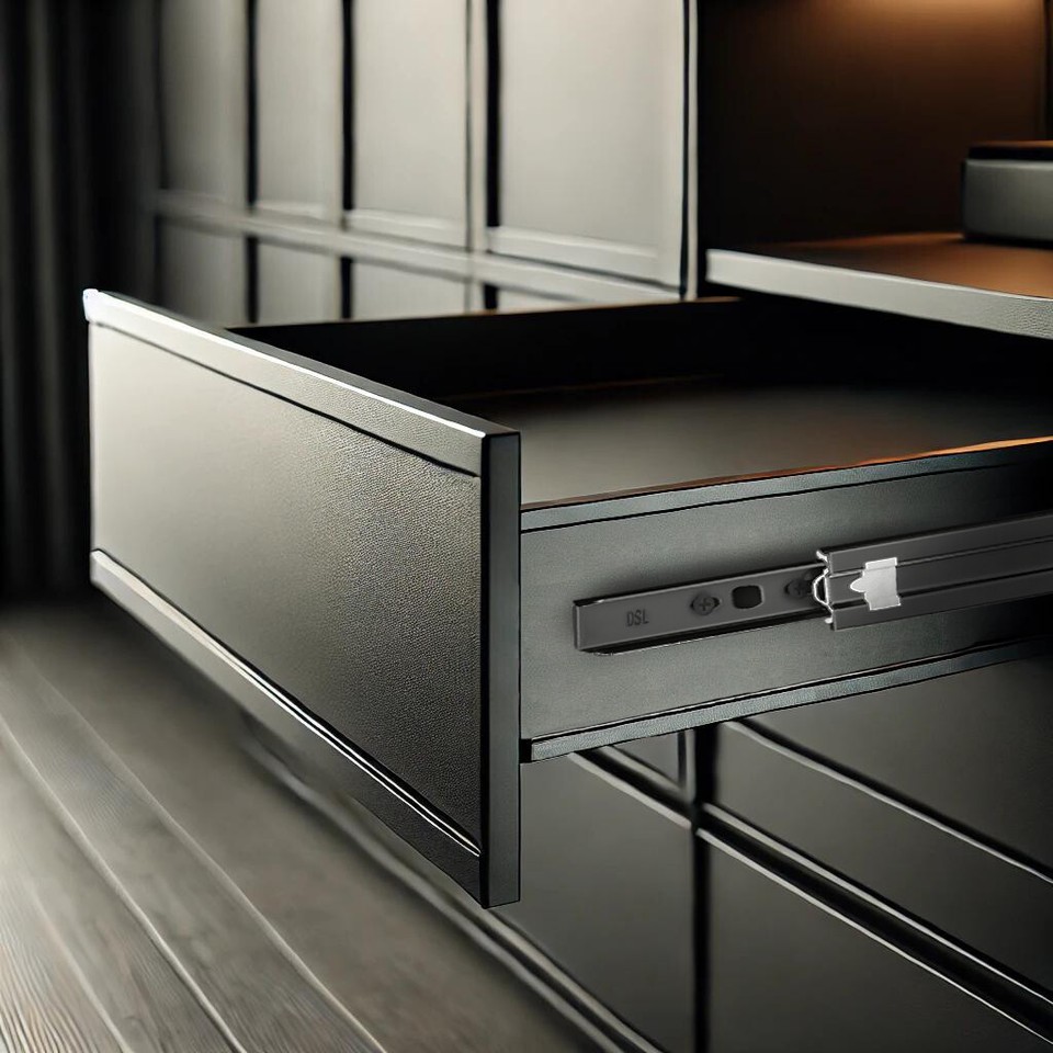 DSL 10-24'' Soft Close/Push to Open Pair Fully Extension Drawer Slide ...