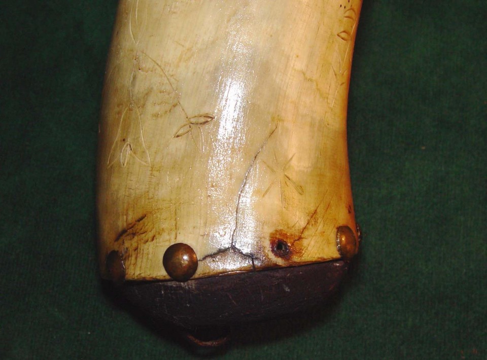 Antique Native American Plains Indian Engraved Large Powder Horn 1800s ...