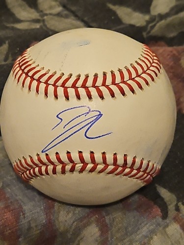 Edwin Jackson signed GAME USED baseball autographed romlb official ...