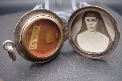 Antique Catholic Reliquary Locket – Nun Relic | eBay