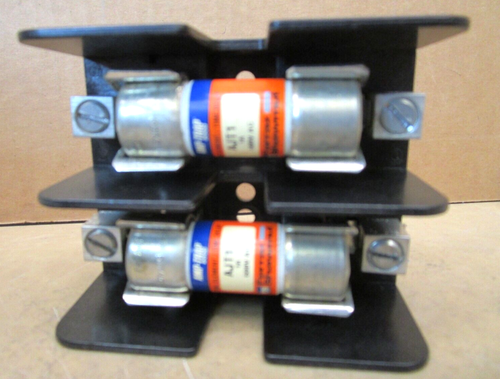 Ferraz Shawmut 60302J 600V 30A Fuse Holder w/ AJT 1A Fuses (2 Pcs ...