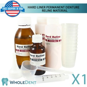 Self Curing Resin For Hard Liner Reline Home Use Kit DIY Denture ...