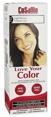 CoSaMo Hair Color #755 Light Brown - Compares to Clairol Loving Care ...