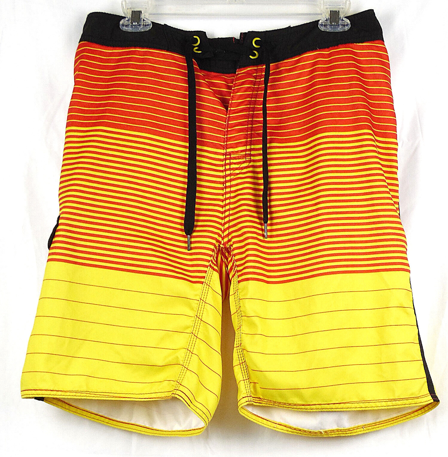 Rip Curl Cyborg Lucid Red & Yellow Striped Board Shor… - Gem