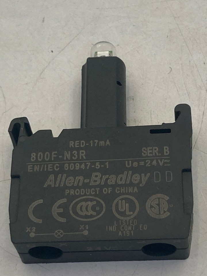 ALLEN BRADLEY 800F-N3R LAMP MODULE LED LATCH MOUNT 24VAC/DC SERIES B | eBay