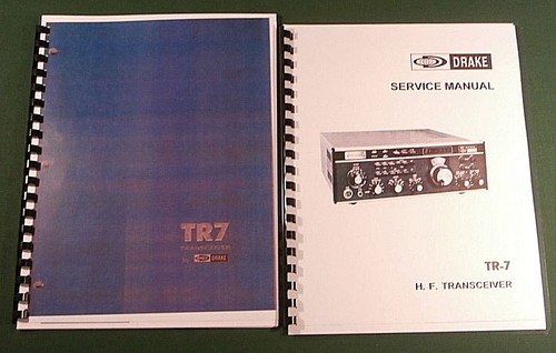 Drake TR-7 Instruction & Service Manuals:w/11"X17" Schematics & Plastic ...