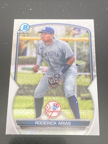 2023 Bowman Chrome Prospects Mega Box Mojo Refractor Roderick Arias # ...