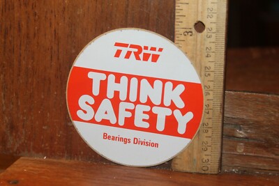 Vintage Coal Mining Decal Sticker TRW Bearings Division Think Safety | eBay
