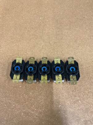Lot of 5 Hubbell Twist-Lock Mounted Receptacle 30A.120/208V.30Y L21-30R ...