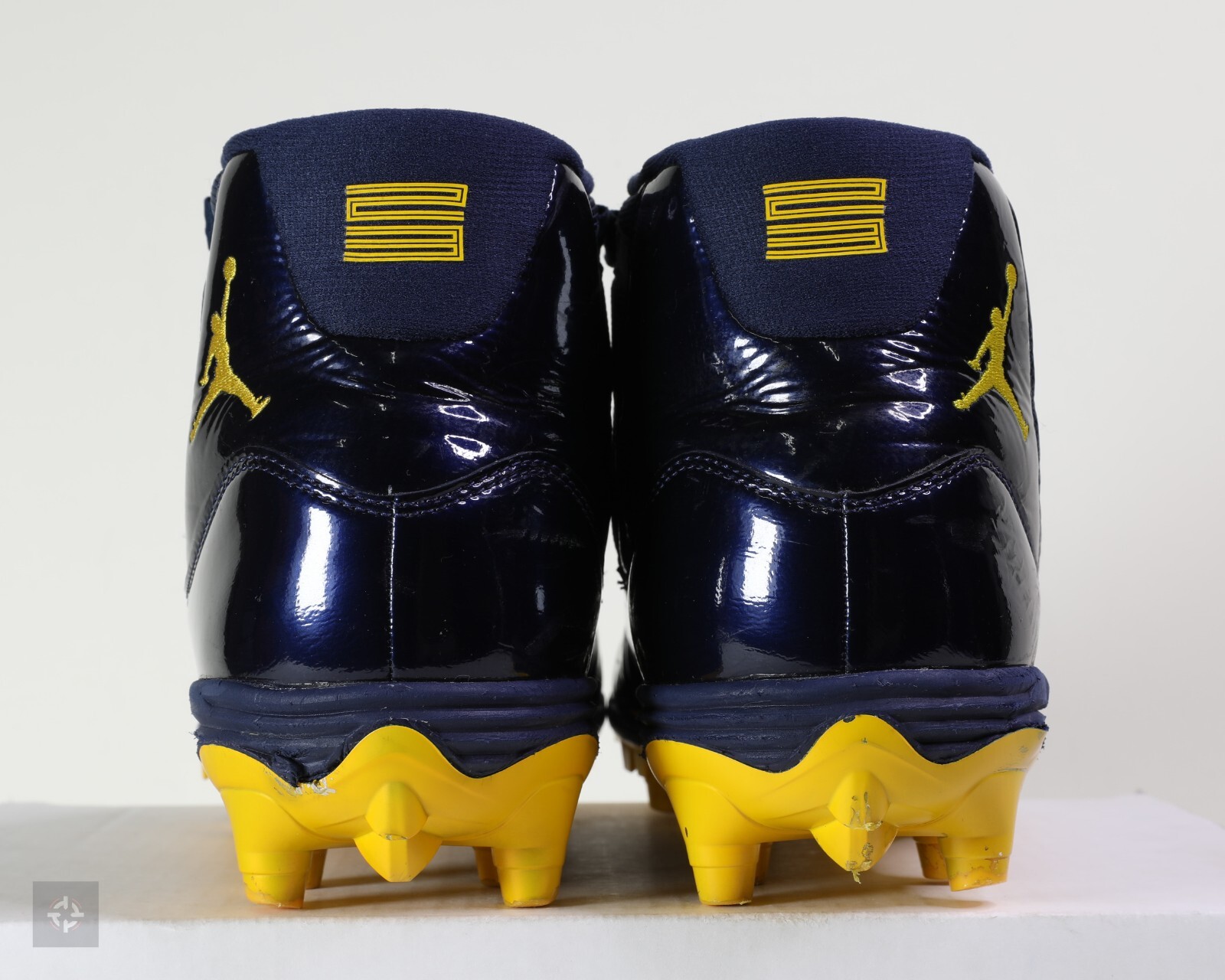 Nike Jordan 11 Superbad Michigan Player Exclusive Football Cleats Size ...