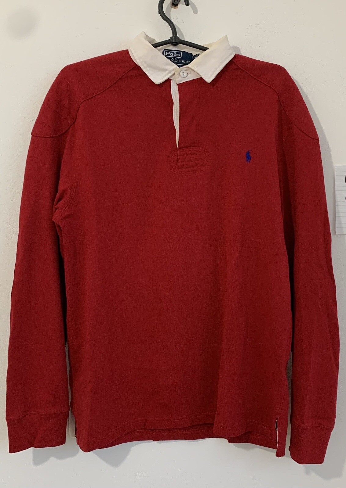 Polo Ralph Lauren Rugby Polo Long Sleeve Red Size M - Gem