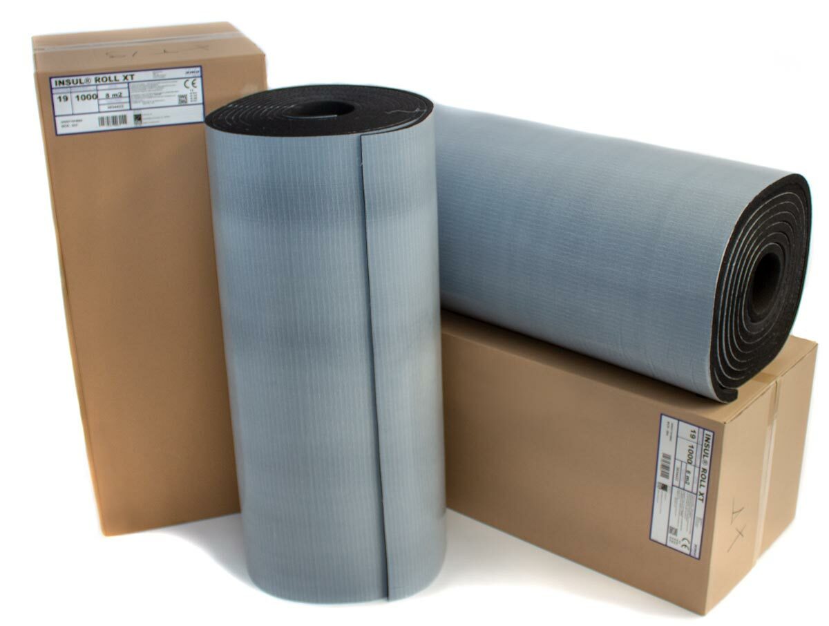 Isoliermatte Dämmmatte selbstklebend 19 mm Dämmung Insul Roll XT 1m² ...