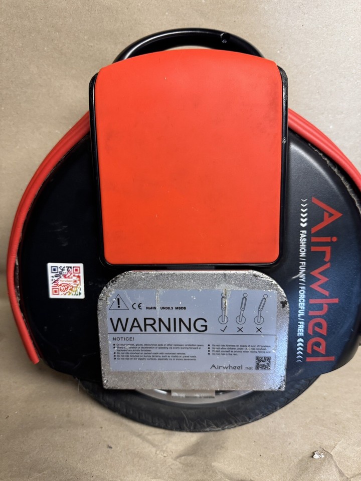 Airwheel X3 Electric Unicycle 9.4mph 14in Tire. Turns On and Works No ...