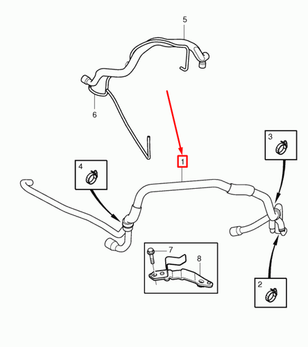 VOLVO XC90 MK1 Crankcase Breather Pipe 30757132 NEW GENUINE | eBay