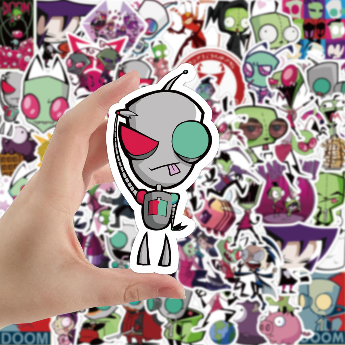 Invader ZIM Stickers science fiction Alien Vinyl Decal Laptop ...