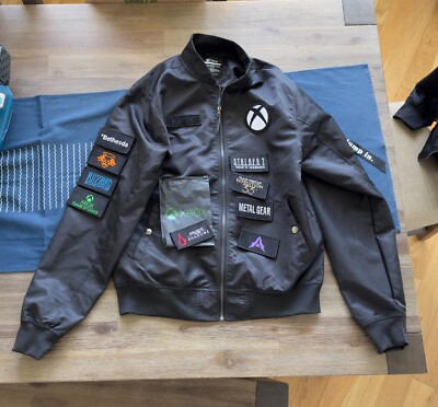 XBOX FANFEST 2024 BLACK BOMBER JACKET SIZE XL BRAND NEW WITH EXTRA ...
