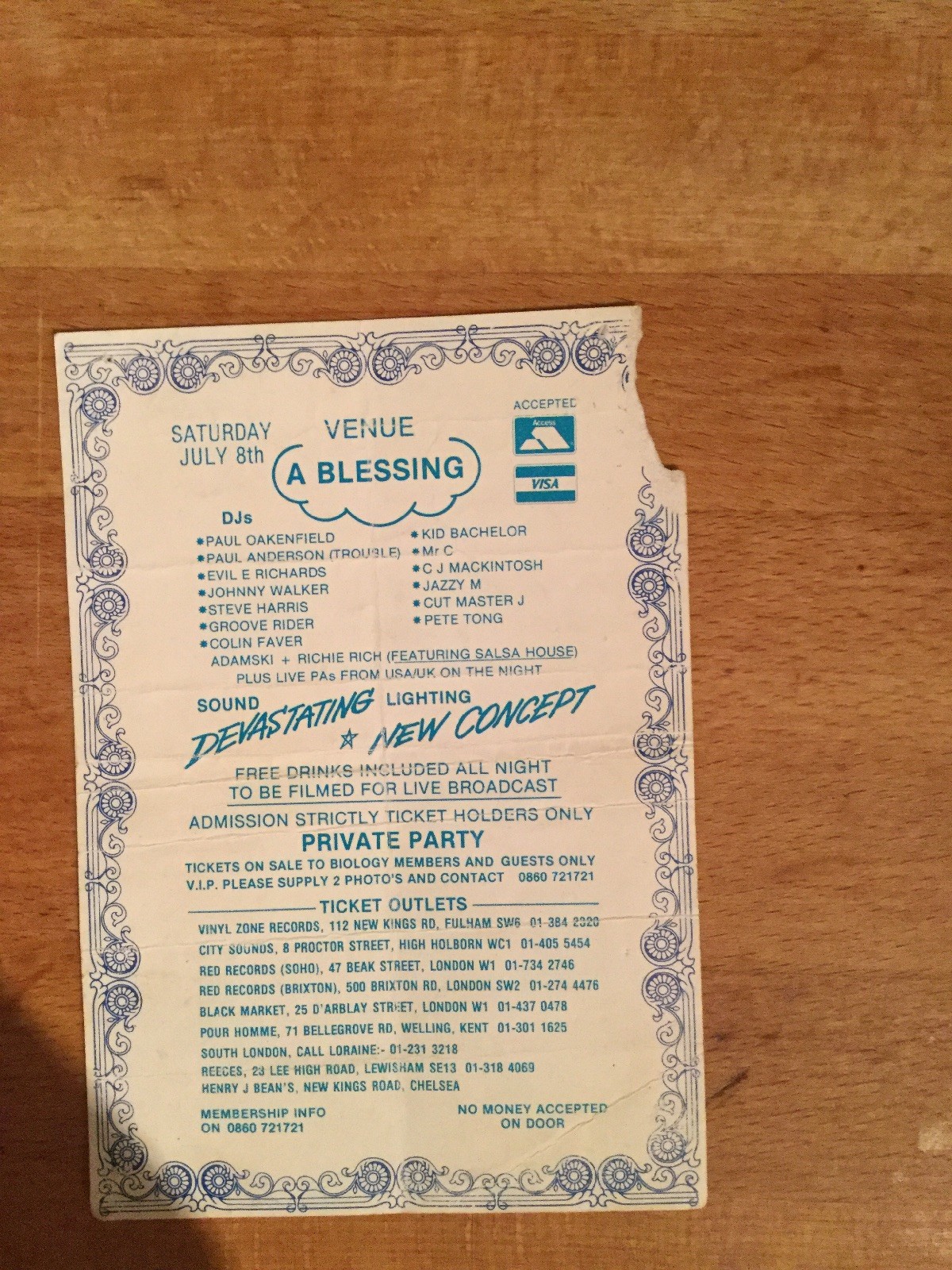 1989 Biology Rave Flyer | eBay UK