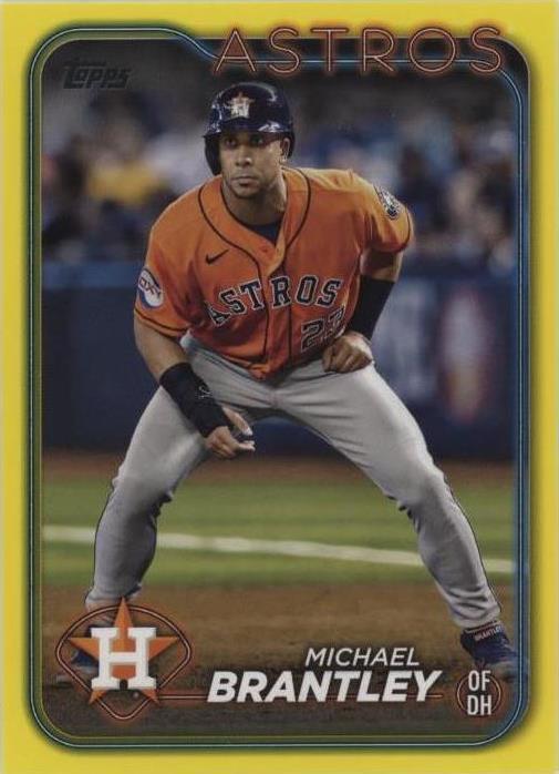 2024 Topps Series 2 - Michael Brantley #381 Yellow for sale online | eBay