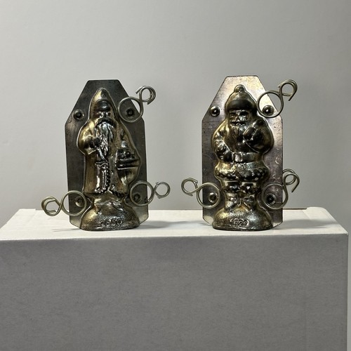 1986 Metal Chocolate Candy Molds Balanickle Clips Tin Mold Saint Nick 4 ...