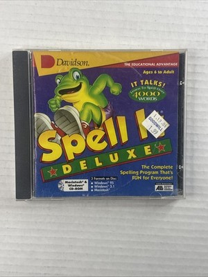 “Spell It Deluxe”~ Davidson Educational Windows 3.1/95 (PC CD-ROM ...