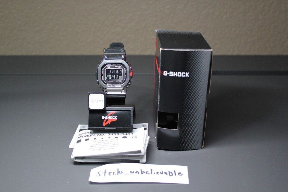 Casio G-Shock GMWB5000-1 Resin Band USED metal case gshock | eBay
