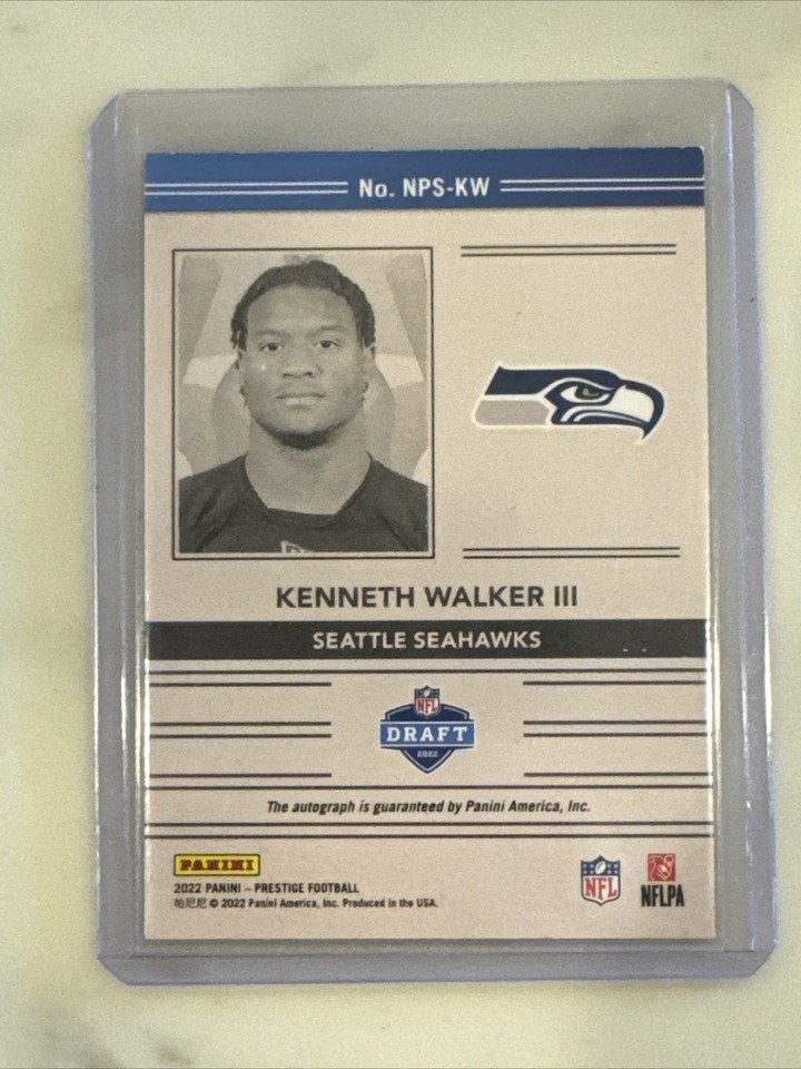 2022 Panini Prestige Passport Signatures Kenneth Walker III Rookie ON ...