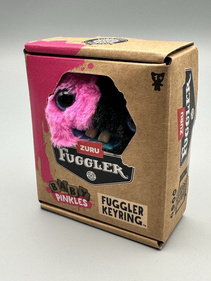 New mini Fuggler Keyring Heart monster pink black Baby Pinkles Keychain ...