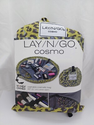 Lay-n-Go Cosmo Drawstring Cosmetic & Makeup Bag Organizer, Toiletry Bag ...
