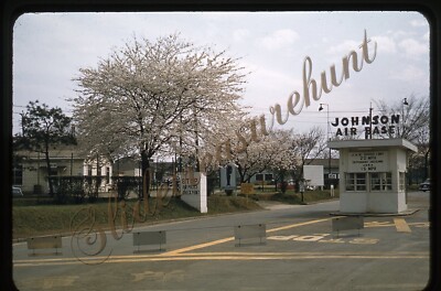 Japan Johnson Air Base Entrance Sign 35mm Slide 1950s Red Border ...