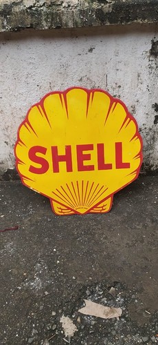 Porcelain Shell Enamel Sign Size 30" x 30" Inches Double Sided | eBay