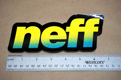 Neff Headwear Sticker 6.75 in x 3 in Multicolor Snow Skate Surf Decal ...