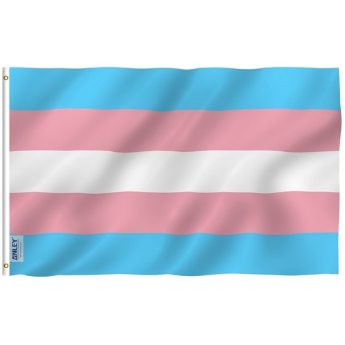 Anley Fly Breeze 3x5 Foot Transgender Flag - Pink Blue Rainbow Flags ...