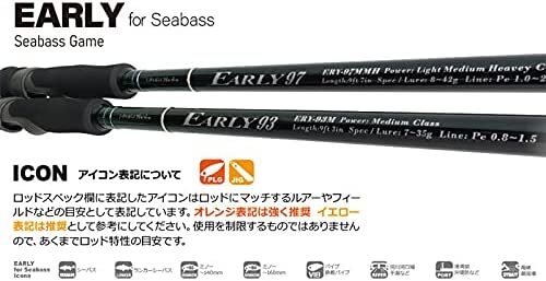 Yamaga Blanks EARLY 97MMH for Seabass Spinning rod 2 pieces Yamaga Blanks EARLY 97MMH for Seabass Spinning rod 2 pieces
