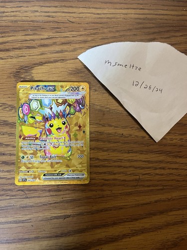 Pokémon TCG Pikachu ex 247/191 - SV08: Surging Sparks (Gold Hyper Rare ...
