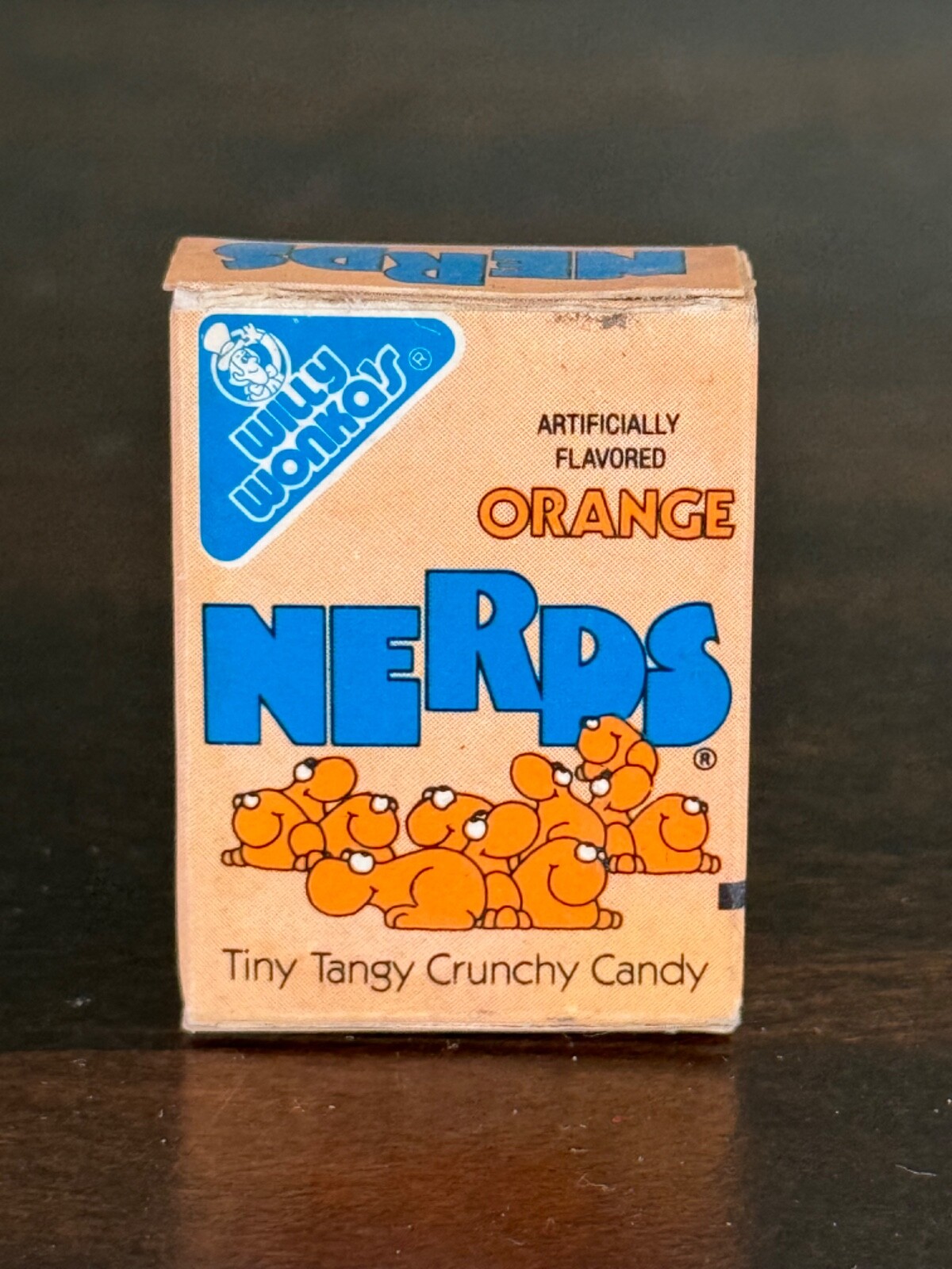 Vintage Orange Nerds Candy in Treat Size Small Box 1984 Willy Wonka's ...