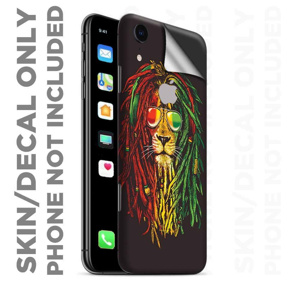 Skins Decal Wrap for Apple iPhone XR - Rasta Dread Lion Irie | eBay
