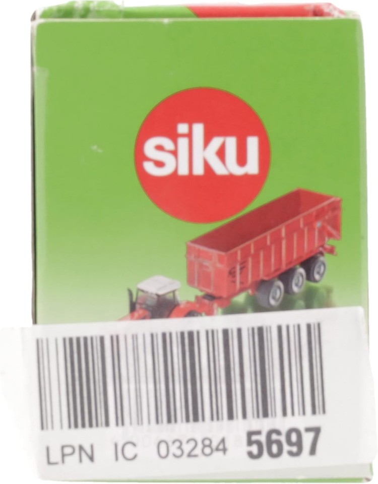 Siku 1844, Massey Ferguson Tractor with Trailer, 1:87, Metal/Plastic ...