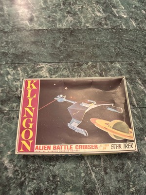 Vintage Original 1966 STAR TREK AMT Model Kit KLINGON Alien NEW open ...