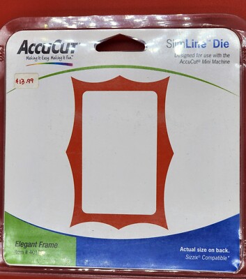 New AccuCut Slimline Design Die "Elegant Frame" Sizzix Compatible Lot #ACD1D | eBay