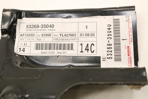 NEW OEM Radiator Support Reinforcement RH 5326835040 4Runner GX460 ...