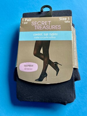 SECRET TREASURES CONTROL TOP TIGHTS NAVY SIZE 1 ONE PAIR | eBay