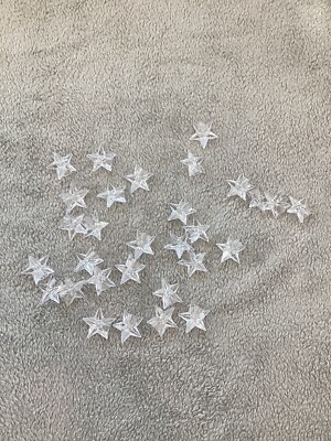 30 Christmas Clear Plastic Star Blow Mold Light Bulb Covers Reflectors ...