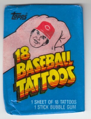 Pete Rose on Cover Topps Tattoo 1986 Baseball Wax Pack Empty Wrapper | eBay