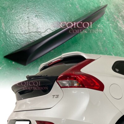 Matte Black rear gate spoiler for Volvo 2013~2019 V40 hatchback T2 T3 ...