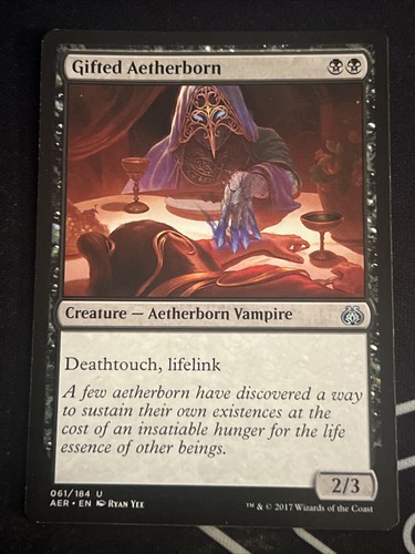 1x Gifted Aetherborn (061) Aether Revolt LP MTG Magic the Gathering x1 ...