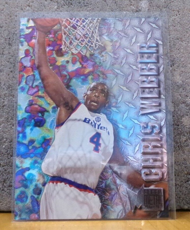BASKETBALL CARD CHRIS WEBBER FLEER METAL '96 - 97 WASHINGTON BULLETS | eBay
