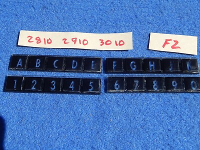 Wurlitzer 2810 2910 3010 Keyplate Selector Switch Letter and Number ...
