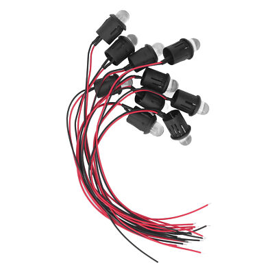 10Pcs LED Diode Light 10mm 12V Pilot Light Indicator For Car Boat ...